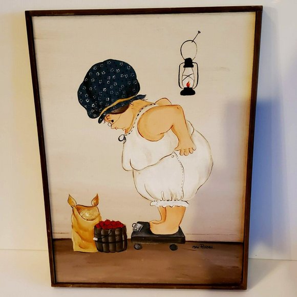 Max Russell | Art | Vintage Folk Art Painting Signed Artist Max Russell ...